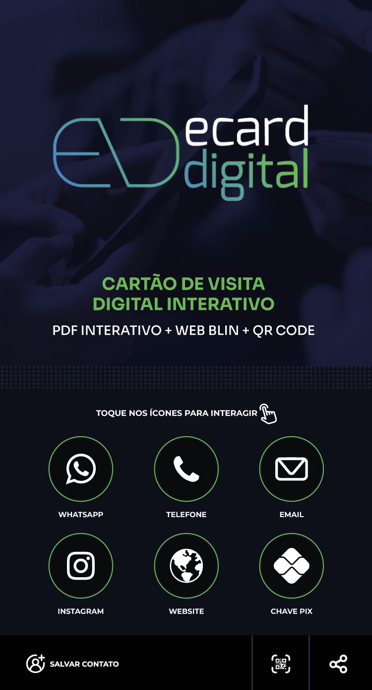 ECARD DIGITAL - Cartão de Visita Digital Interativo