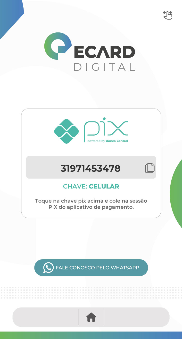 Ecard Digital - Modelo cartão de Visita Digital